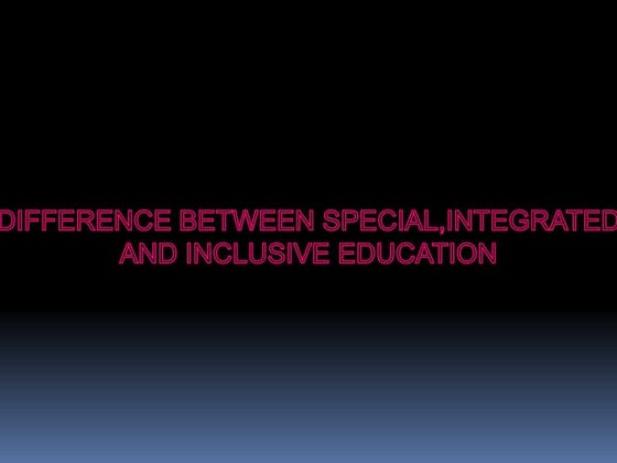 Concept of integrated education | PPTX