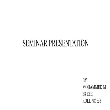 Seminar | PPT