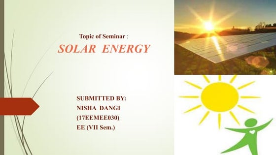 Solar power plant | PPT | Physics | Science