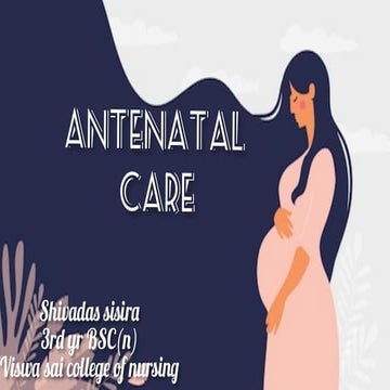 Antenatal care | PPTX