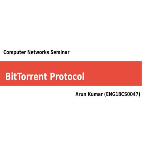 BitTorrent Protocol | PPT