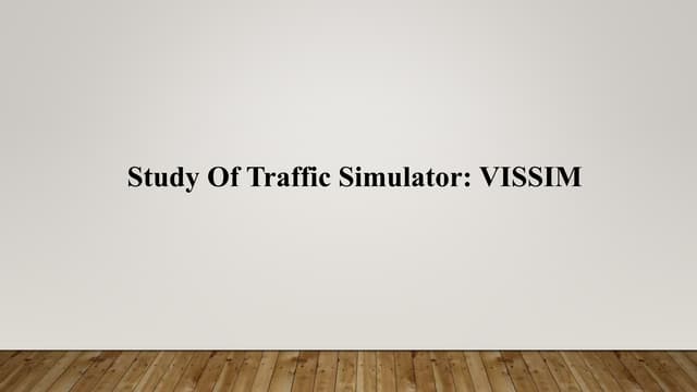 SUMO ( SIMULATION OF URBAN MOBILITY) | PPTX