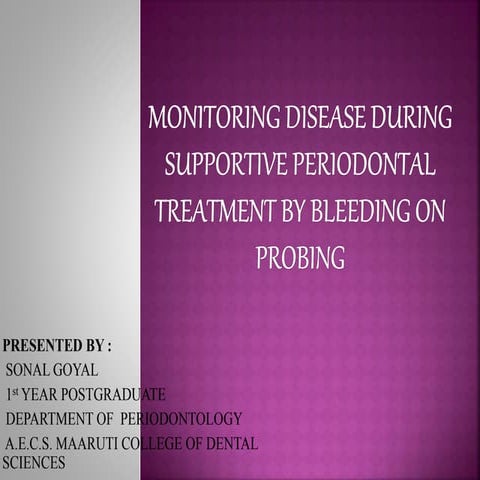 bleeding on probing | PPTX