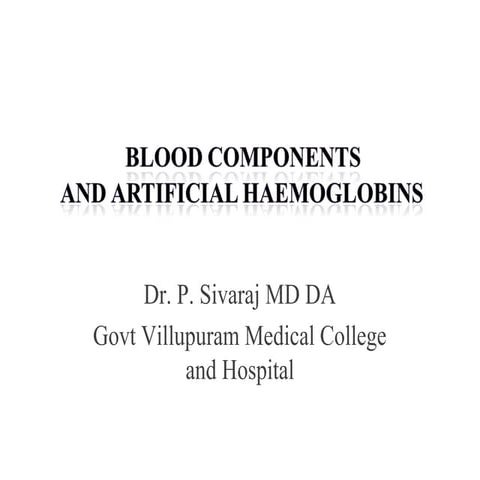 blood components therapy | PPT