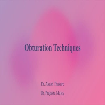 Seminar - Obturation techniques (2).pptx