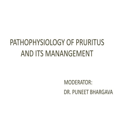Seminar pruritus | PPTX