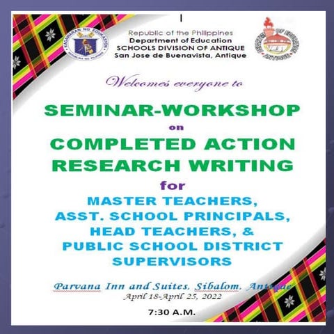 SEMINAR-WORKSHOP ON COMPLETED ACTION RESEARCH WRITING.ppt