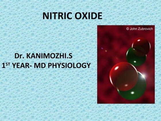 Nitric oxide ppt.pptx | Biological Sciences | Science