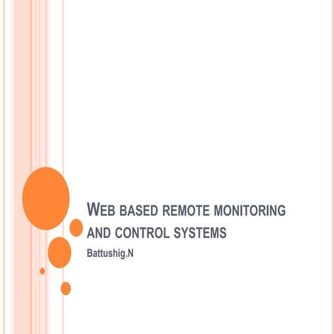 Web based remote monitoring systems | PPT