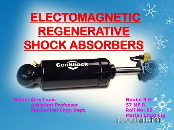 REGENERATIVE SHOCK ABSORBER | PPTX | Performance Cars | Auto Type