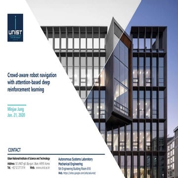 crowd-robot interaction: crowd-aware robot navigation with attention-based DRL | PPTX