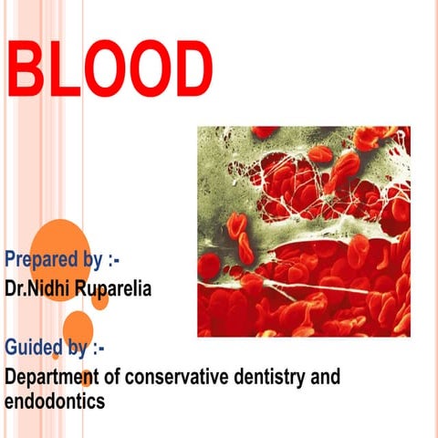 Blood Anatomy and Physiology | PPTX
