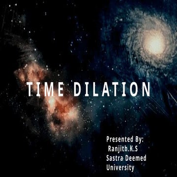 Special Relativity theory & Time Dilation.pptx