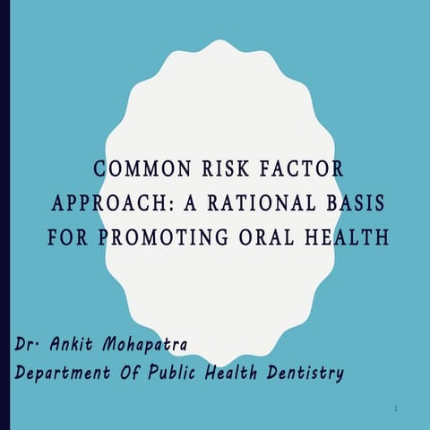 Common Risk Factor Approach | PPTX