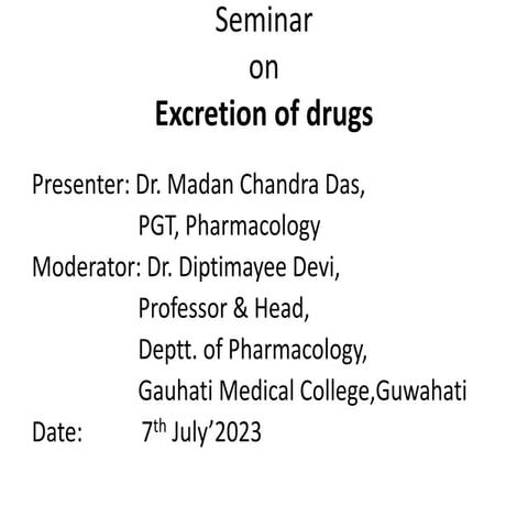SEMINAR1 ON EXCRETION OF DRUGS final.pptx