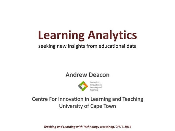 Educational Data Mining Learning Analytics Issue Brief Overview Ppt