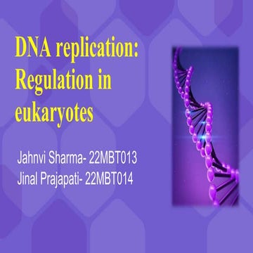 Regulation of DNA replication | PPT