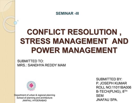 Stress & stress management | PPTX