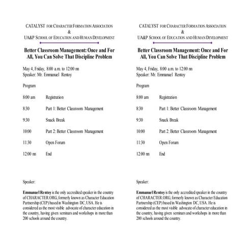 Seminar 3 PROGRAM | PPT