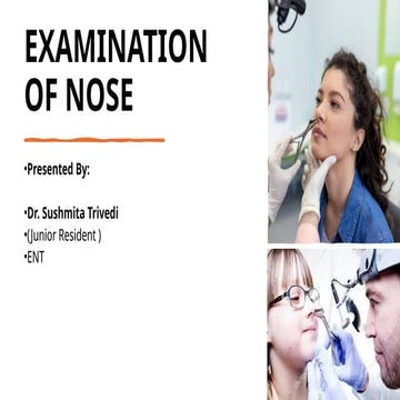 Examination of nose | PPTX