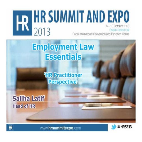 Overview of UAE Labour Law and Employee Relations: A Practitioner’s ...