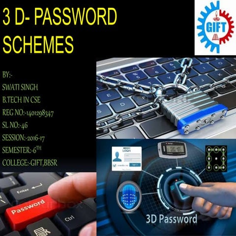 NOVEL 3d GRAPHICAL PASSWORD SCHEMA | PPT
