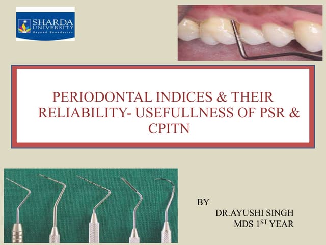 Plaque Indices commonly used in dentistry | PDF