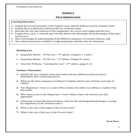 Lecture 4 the criminal courts | PPT