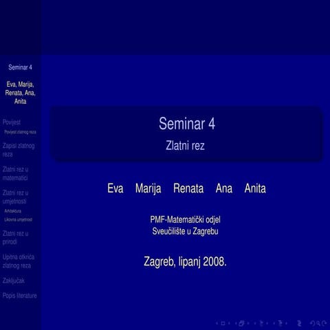 Seminar4: Zlatni Rez | PDF