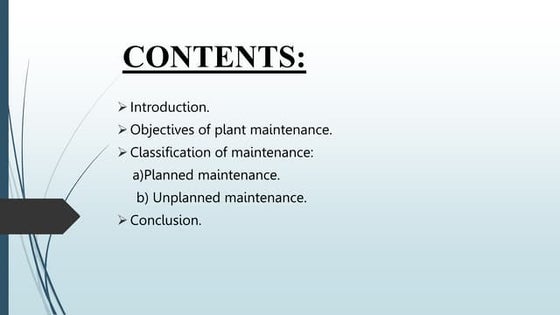 Maintenance Management (presentation) | PPTX | Mechanical and ...