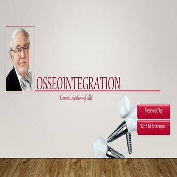 Osseointegration in Dental Implants