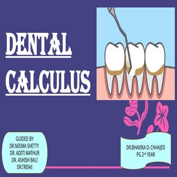 SEMINAR on the topic Dental calculus.pptx