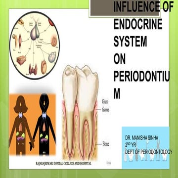 INFLUENCE OF ENDOCRINE SYSTEM ON PERIODONTIUM | PPTX