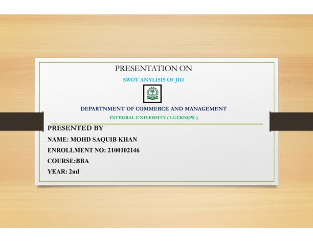 Jio final ppt | PPTX