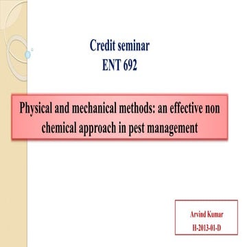 Seminar arvind 2 | PPT