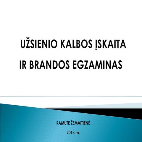 Seminaras ramute | PPT