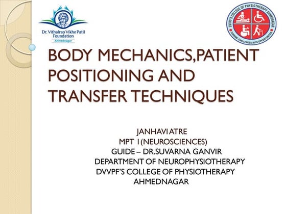 Body Mechanics in Nursing | PPT