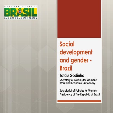 Social development and gender – Brazil | PDF