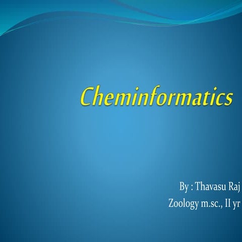 cheminformatics | PPTX
