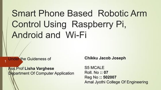 Raspberry Pi Robotics Pptx Operating Systems Computer Software And Applications