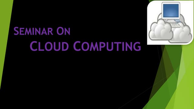 Cloud Computing Seminar | PPTX