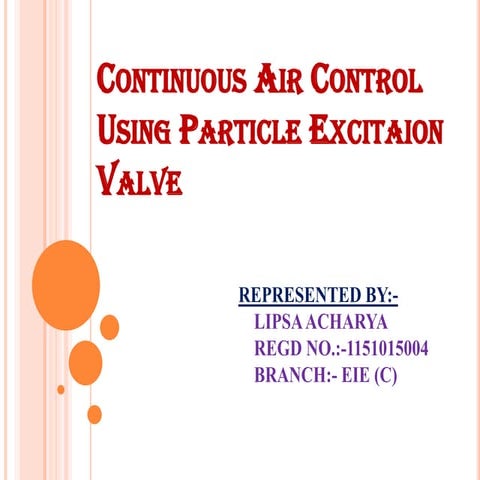 Seminar control valve | PPTX