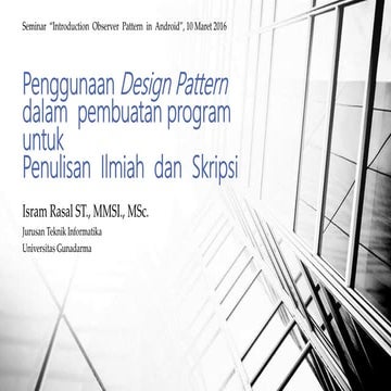 Seminar design pattern | PPT