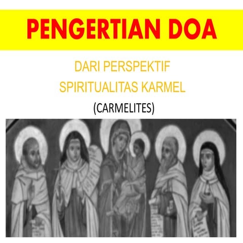 Seminar doa Kristiani - Pengertian Doa | PPT