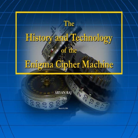 enigma cipher machine | PPT