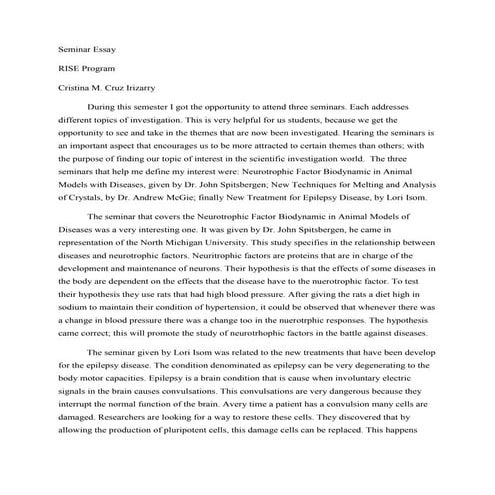 Seminar essay | DOCX