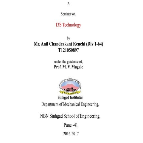 i3s technology | PPTX