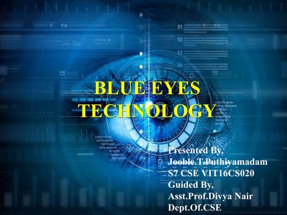 BLUE EYES TECHNOLOGY | PPT
