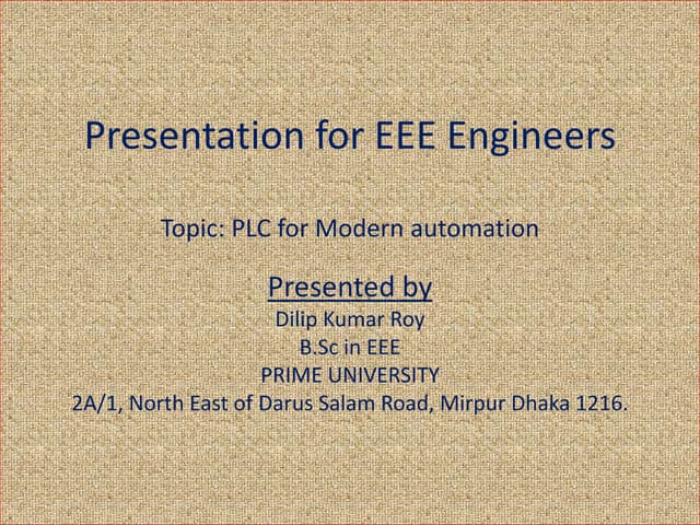 PLCs And Industrial Robotics | PPT