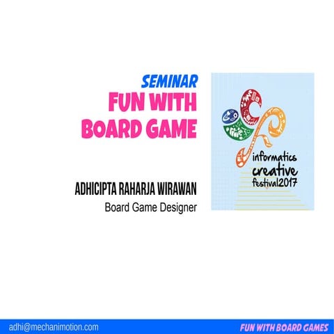 Seminar fun with board game | PDF
